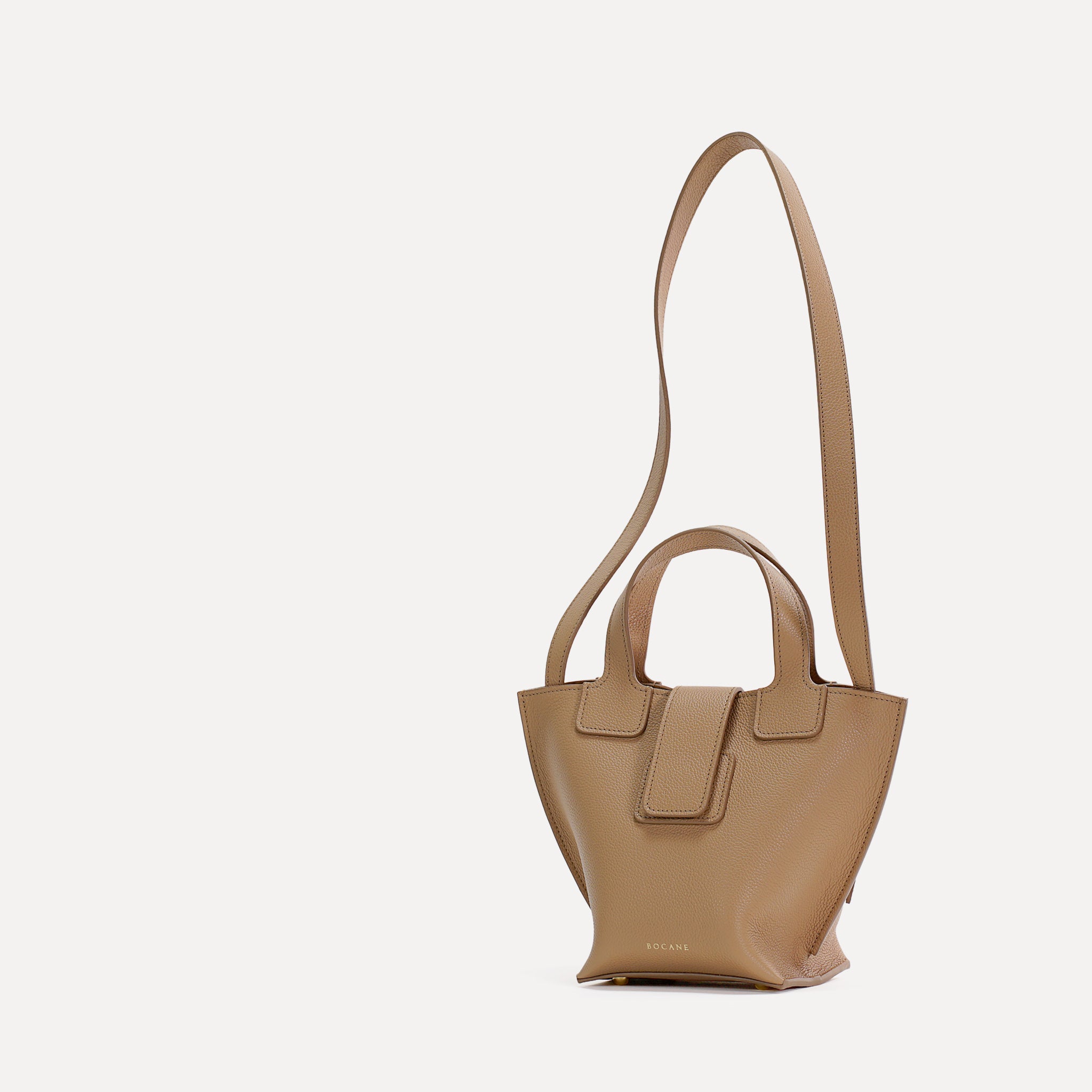 Geanta Caprice, Piele Texturata, Culoare Cappucino – Bocane
